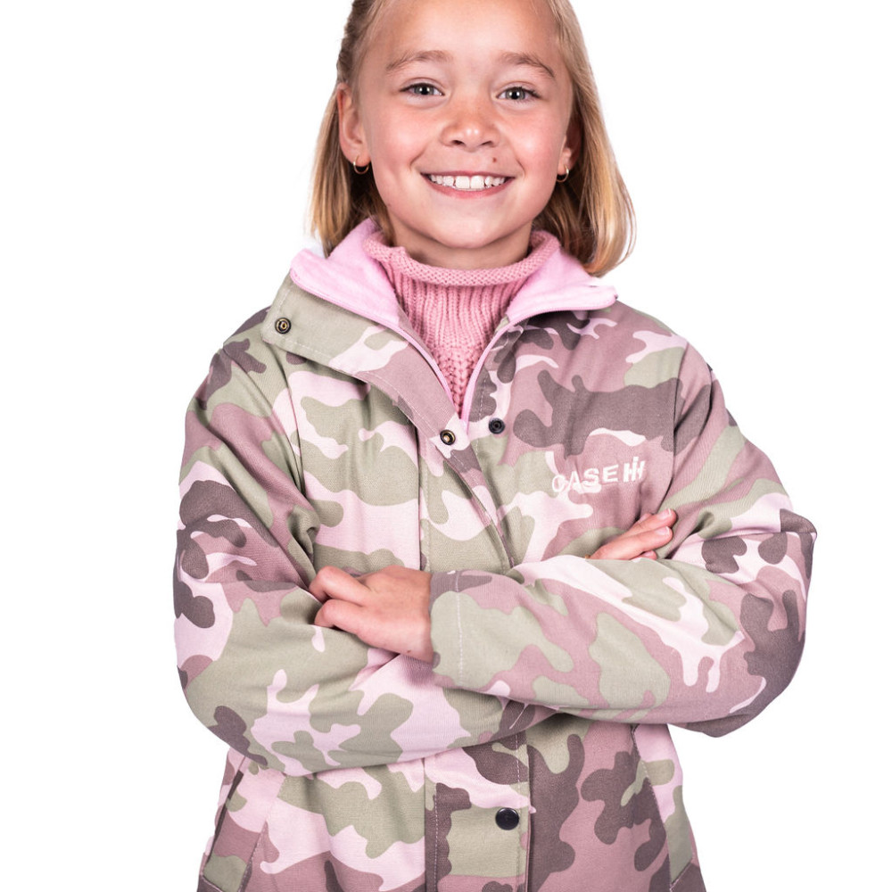 Girls Pink Camo Jacket | Case IH