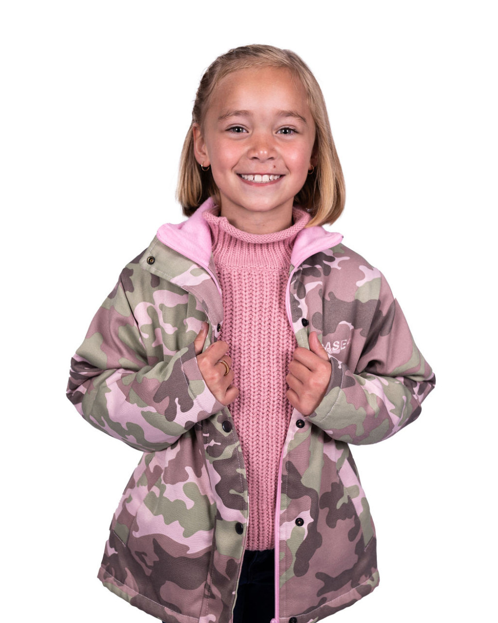 Girls Pink Camo Jacket | Case IH