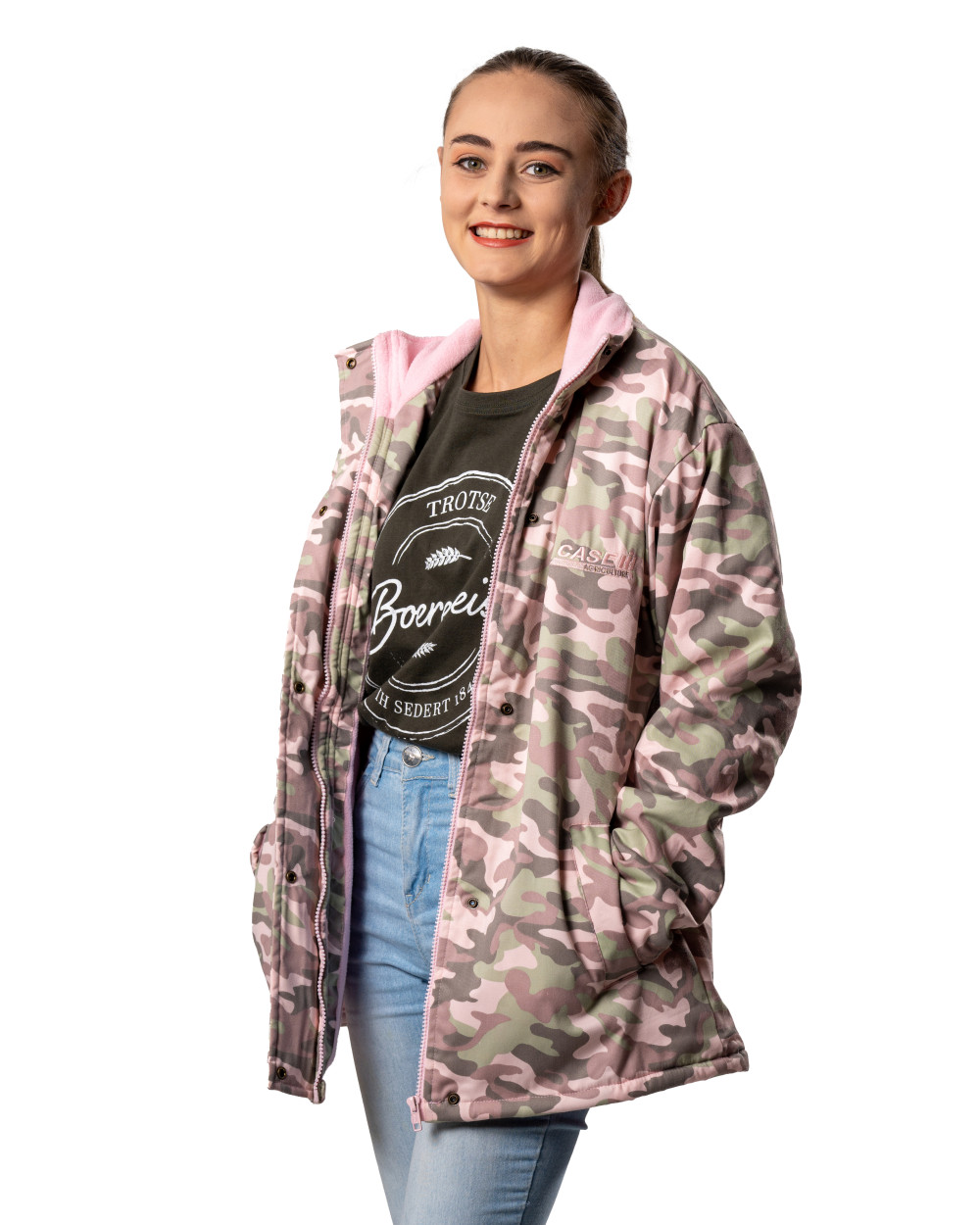 Ladies Pink Camo Jacket | CASE IH | Merchandise
